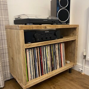 DJ Stand Record Player Sideboard Vinyl Unit | Etsy UK