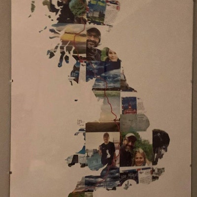 Downloadable Photo Map Collage, Custom Design, Outline Map, Photo ...