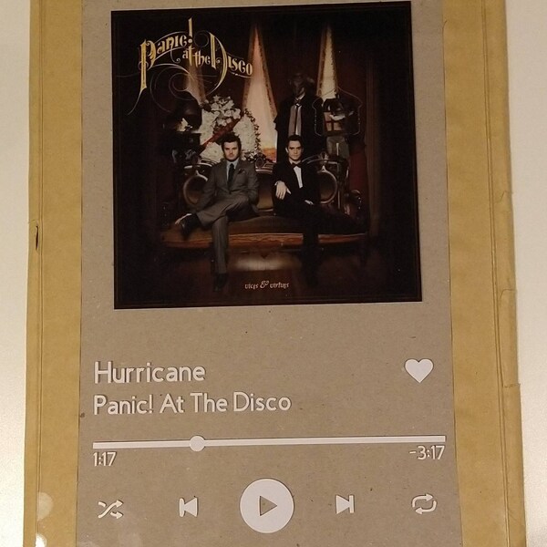Personalised Spotify Song Frame - Etsy