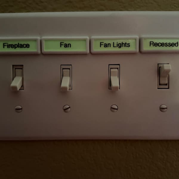 The Switch Label: Light Switch Label Frames for Light Switch Cover ...