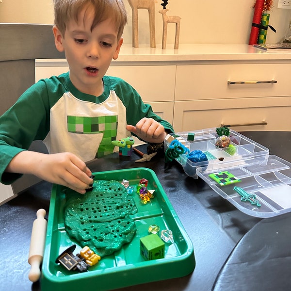 Minecraft Themed Playdough Kit - Etsy
