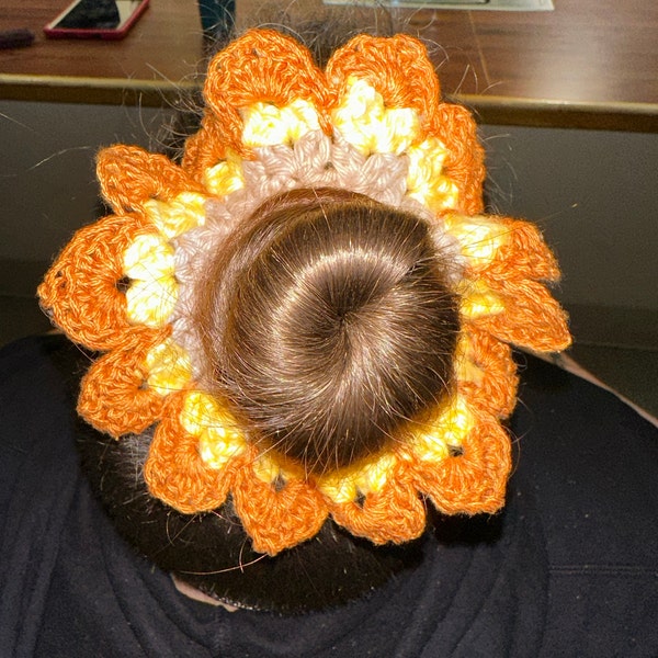 Downloadable PDF, Sunflower Scrunchie Crochet Pattern - Etsy