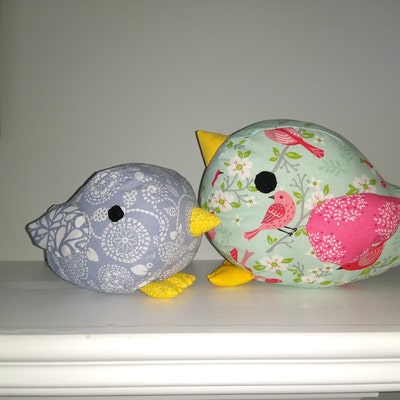 Bird Sewing Pattern PDF Sew a Cute Plush Toy - Etsy