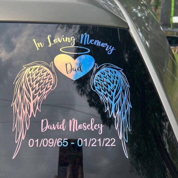 In Loving Memory Decal - Etsy