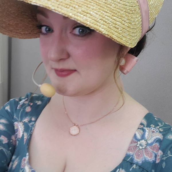 18th Century Shallow Crown Straw Hat ~ Blank Ready to Trim ~ Natural or ...