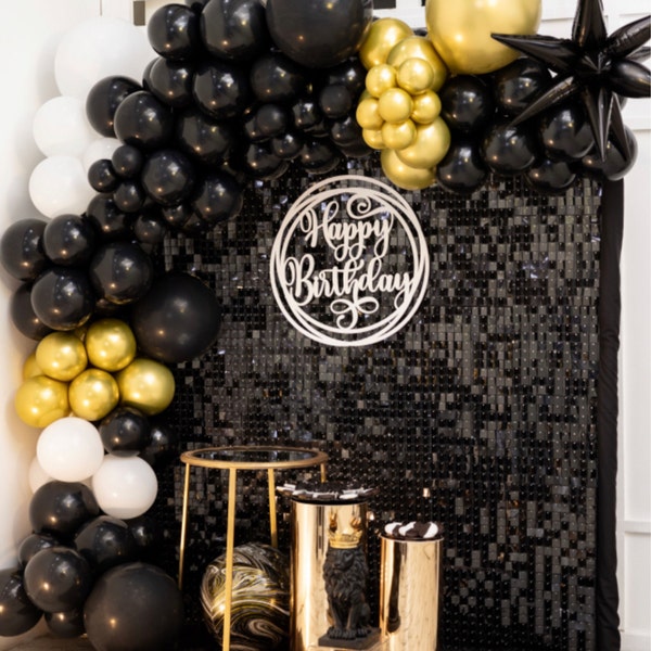 Happy Birthday Sign, Birthday Decor, Laser Cut Wood Sign, Can Be ...