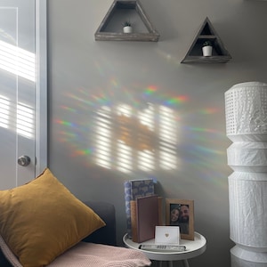 Sun Shaped Suncatcher Window Sticker Rainbow Maker Static - Etsy