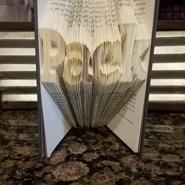 Folded Book ALPHABET 1 - Medium Bold Font - Book Folding Patterns ...