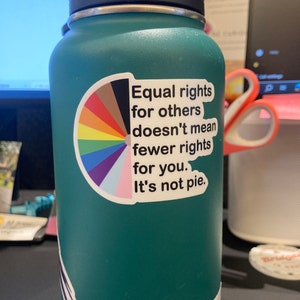Equality Sticker, LGBTQ Pride Sticker, Equality for All, Vinyl Decal ...