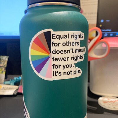 Equality Sticker, LGBTQ Pride Sticker, Equality for All, Vinyl Decal ...