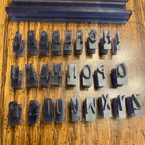 Alphabet Calligraphy Stamps • Clay Embossers • Mini Stamps Embossers ...