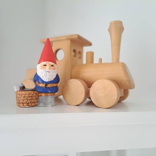 Wooden Gnomes, Set of 9 Gnome Figurines With Red Hats, Collectible Wood ...