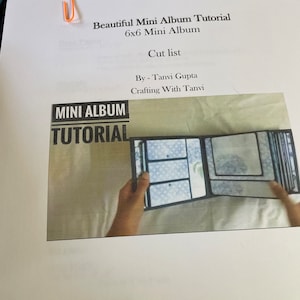 6 X 6 Mini Album Tutorial Cutting & Scoring Guide PDF VIDEO TUTORIALS ...