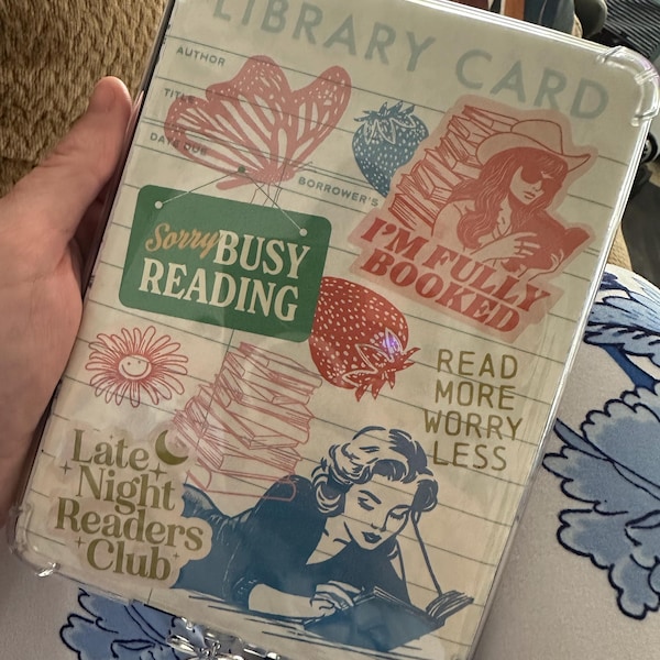 One More Chapter Kindle Insert Printable, Bookworm Blue Sky Birds ...