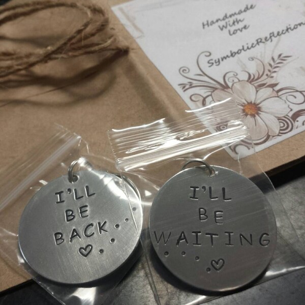 Set of 2,couples Key Chains,distance Keychains,deployment Keychain ...