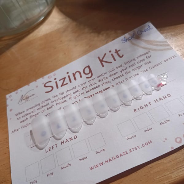 Nail Sizing Kit for Press-on Nails | Easy Sizing for Perfect Fit ...