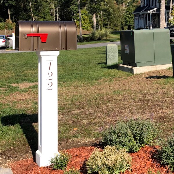 Vertical Mailbox Numbers - 1-10 Inches - Custom House Address Vinyl ...