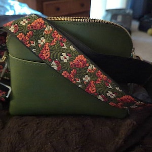 Slim Retro Purse Strap, Geometric Pattern, Replacement Crossbody Strap ...