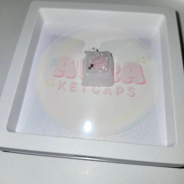 Cute Artisan Resin Keycaps For Cherry R4 Mx Profile Custom Handmade