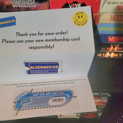 Blockbuster Membership Card - Etsy
