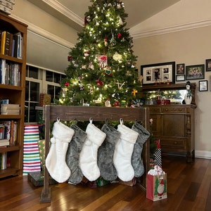 Free Standing Stocking Holder Stand, Custom Christmas Stocking Stand ...
