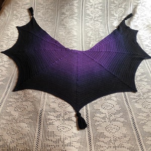 Batwing Crochet Dragon Wing Shawl PATTERN PDF Lace Weight Shawl Lacey ...