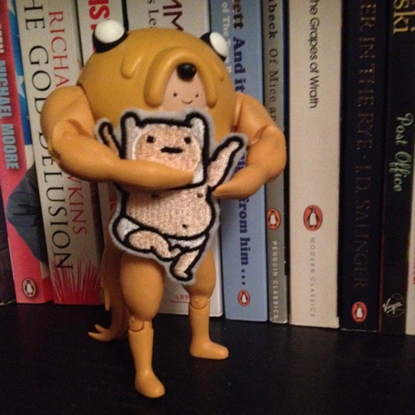 Buff Baby Finn - Iron on Adventure Time Patch - Etsy UK