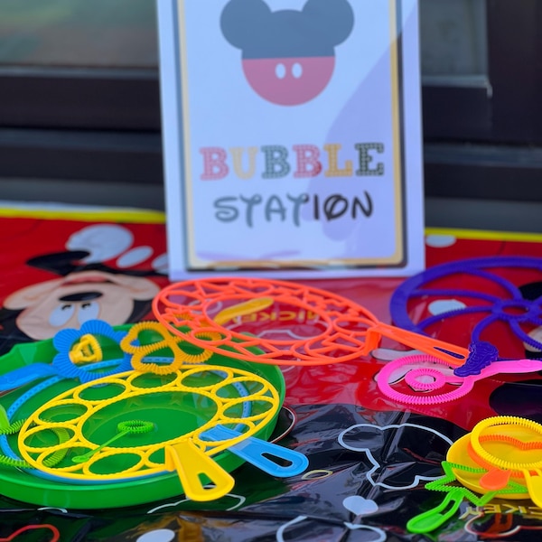 Printable Set of Mickey Mouse Party Signs, 5x7 and 8x10 INSTANT ...