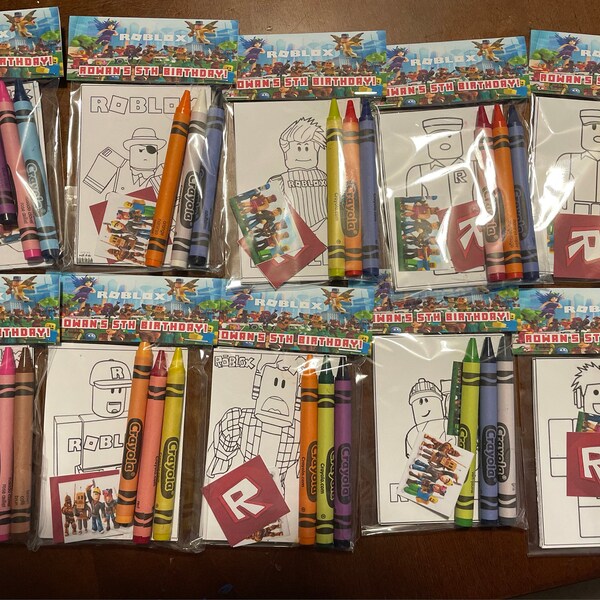 Roblox Coloring Packs | Roblox Coloring Pages | Party Favor for Kids ...