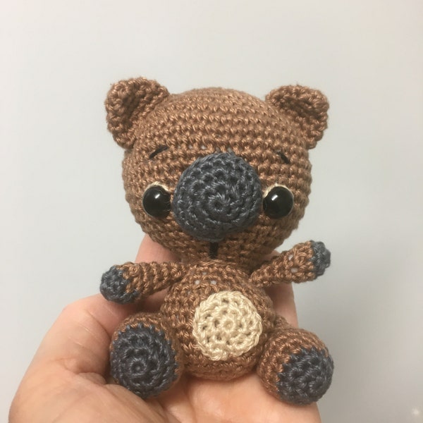 PATTERN: Watson the Wombat Crochet Pattern - Amigurumi Wombat Pattern ...