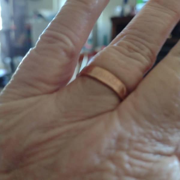 Copper Cuff Bracelets, Handmade, Hammered Air Chasing, Antiqued Copper ...