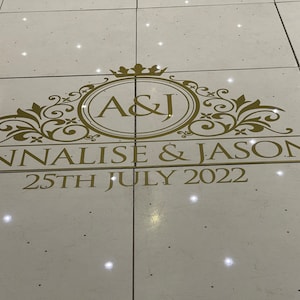 Wedding Sign & Event Dance Floor Decal Sticker Birthday Vinyl Floor ...