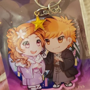 CUSTOM Keychain Standy Chibi Anime Character Commission Couple Fanart ...