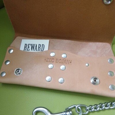 Leather Coin Wallet With Chain Coin Wallet Change - Etsy