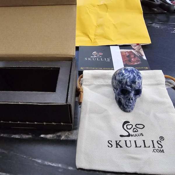 Skullis Crystal Skull, 5.2" Red Jasper & Black Obsidian Hand Carved ...