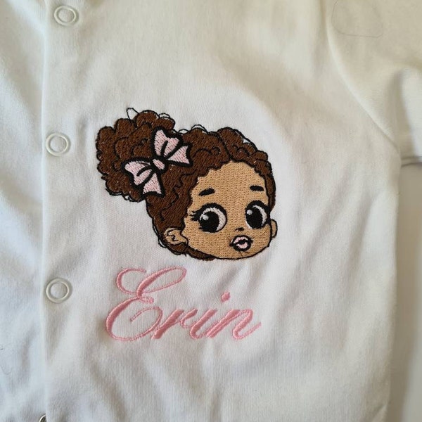 Girl Embroidery Design, 5 Sizes, Instant Download - Etsy