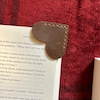 Personalized Premium Leather Heart Bookmark,custom Bookmark, Leather ...