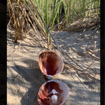 Proposal Seashell Ring Box/seashell Wedding Ring Box/shell Engagement ...