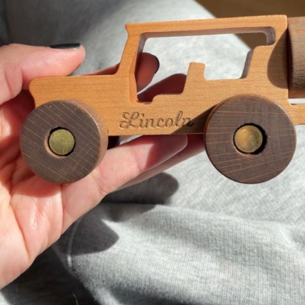 Choose Your Personalized Car Design, Wooden Toys, Baby Boy Gift, Name ...