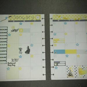 January Monthly Planner Kit -new Year Kit - for Use With Erin Condren ...