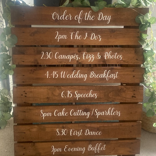 1 Additional Line for Personalised Order of Service Wedding Ceremony ...