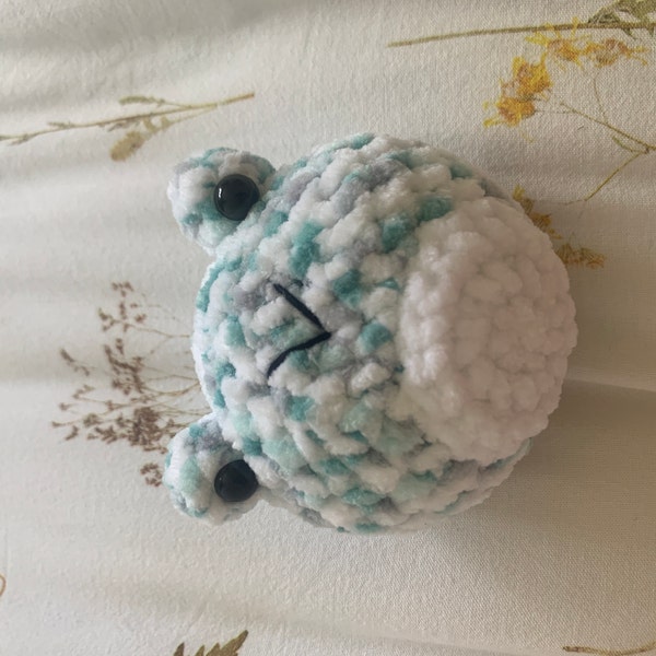 Frog Squishy Cute Handmade, Super Soft Velvet Crochet Frog / Stress ...