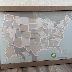 USA Photo Map 50 States Travel Map Gift - Etsy