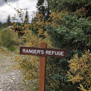 Campground Signs, Park Signs, Customizable, Carved, Routed, Cedar, Hand ...