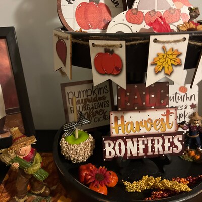 Halloween Ghost Wood Tiered Tray Decor - Etsy