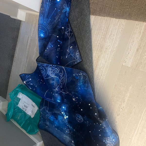 Celestial Pattern Moon and Flowers Runner, Celestial Rug, Celestial ...