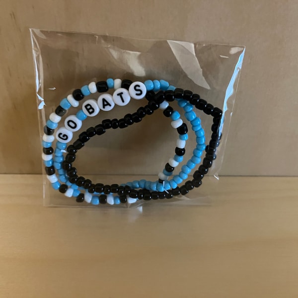 Sports Team Bracelet / Team Colors / Beaded Bracelet / School Team ...