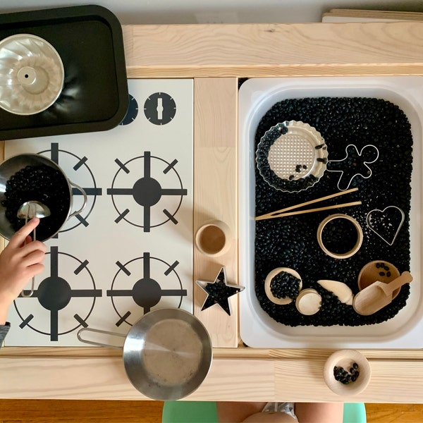 Vinyl Decal Stickers Play Kitchen Decal Stove Pretend Toy for Plastic ...