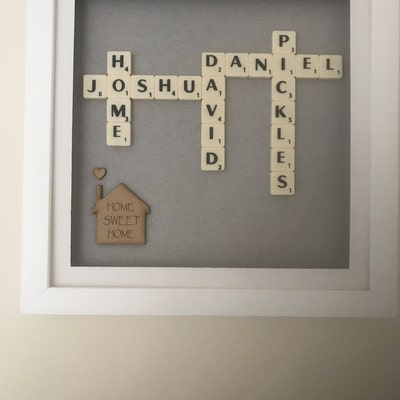 Personalised Scrabble Picture Frames Scrabble Frame - Etsy UK