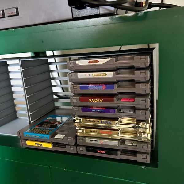 2 Rows - Rack Display for NES Nintendo Entertainment System Games ...